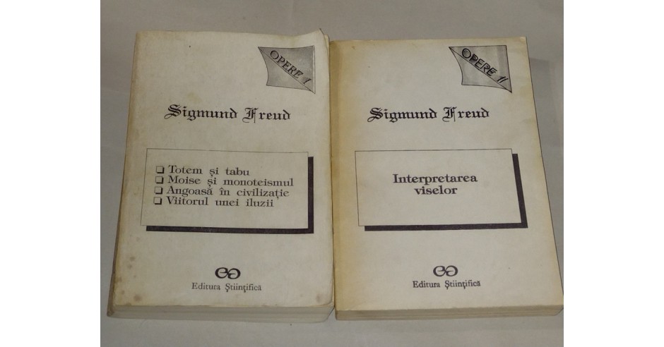 SIGMUND FREUD - OPERE Vol.1.2. ~ TOTEM SI TABU\MOISE ..+ INTERPRETAREA VISELOR | arhiva Okazii.ro