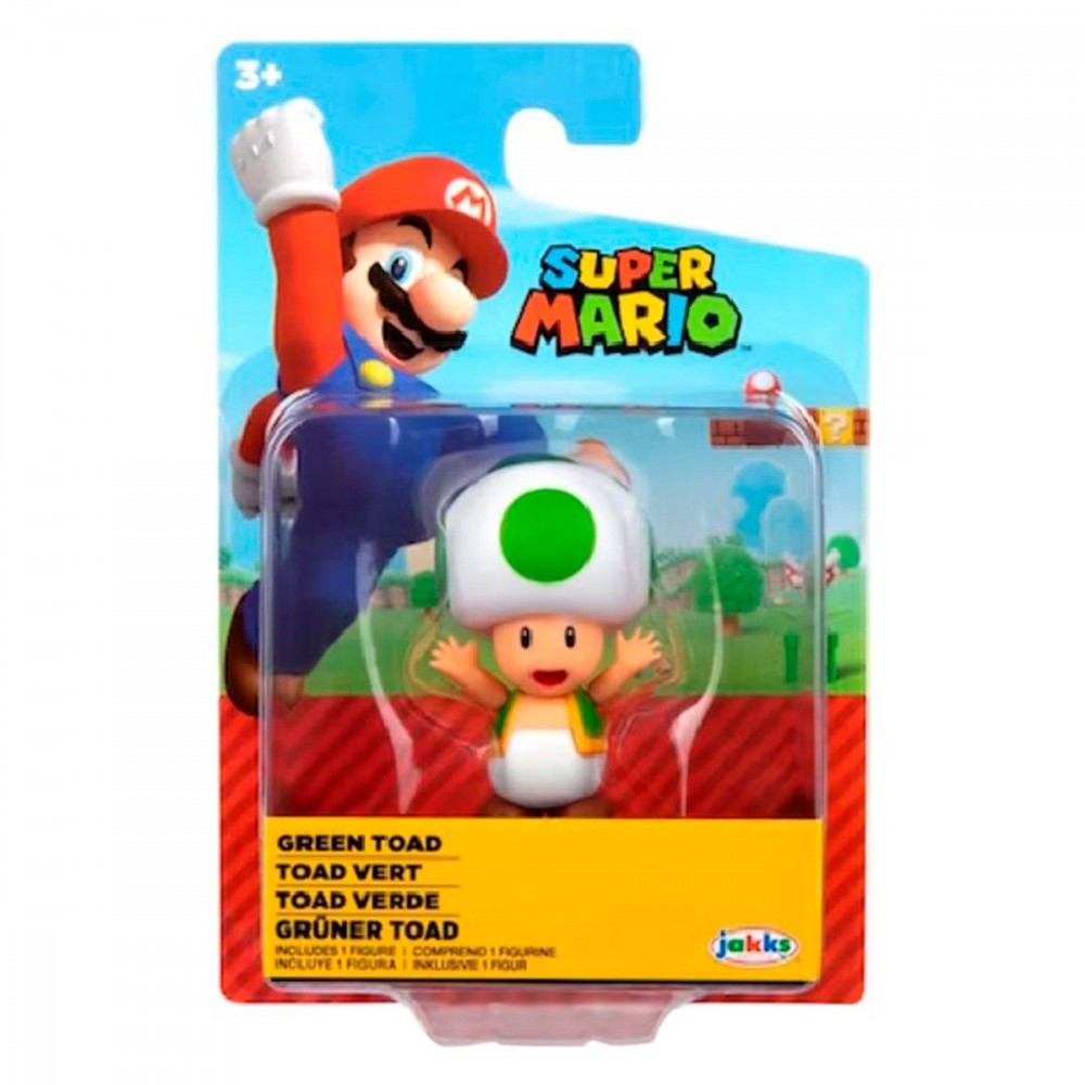 Figurina articulata, Super Mario, Green Toad, 6 cm | Okazii.ro