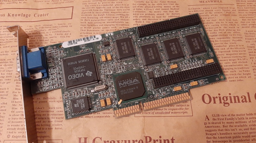 Placa video colectie AGP Matrox Millennium II 4Mb | arhiva Okazii.ro