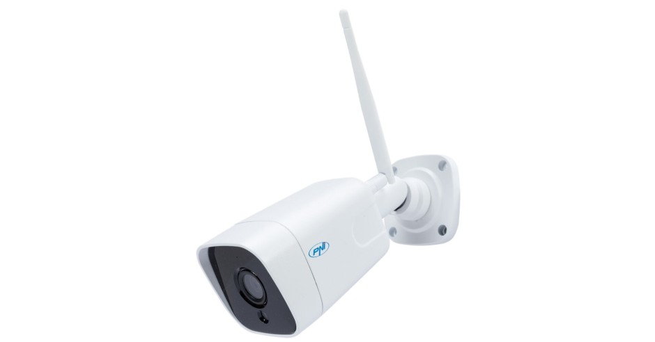 Camera supraveghere video PNI House IP55 5MP wireless cu IP, stand ...