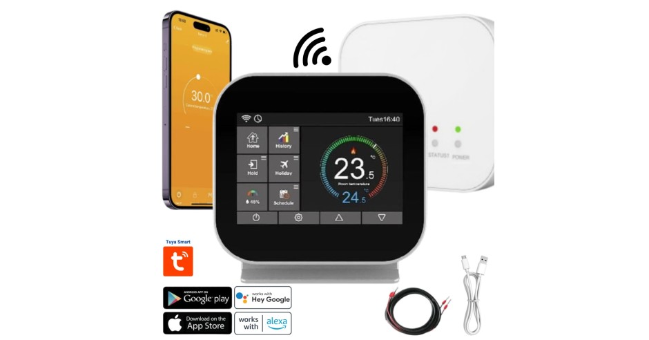 Termostat de ambient inteligent BIRAI® MC6 Controlat Prin Internet ...