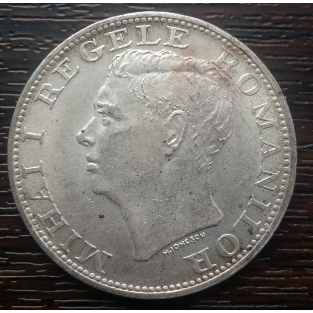 (A789) MONEDA DIN ARGINT ROMANIA - 500 LEI 1944, REGELE MIHAI I ...