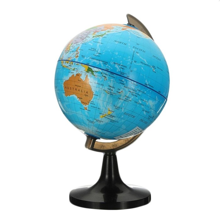 Mini glob geografic harta politica, meridian ABS, diametru 10.6cm ...