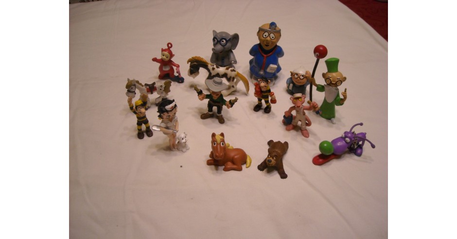 15 figurine desene animate - Bullyland - Lucky Luck, pantera roz ...