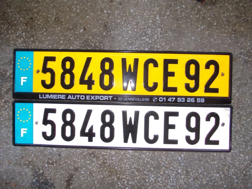 2 numere (placi) vechi de inmatriculare auto Franta | arhiva Okazii.ro