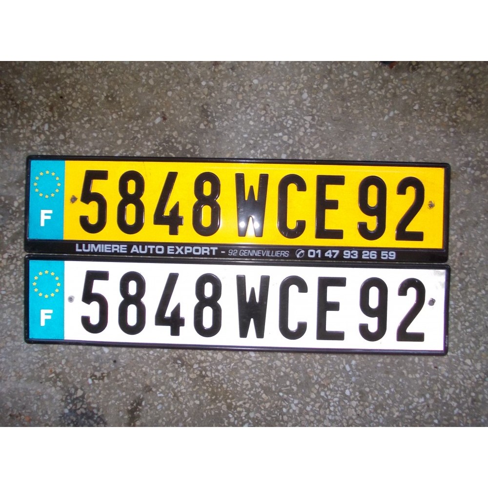 2 numere (placi) vechi de inmatriculare auto Franta | arhiva Okazii.ro