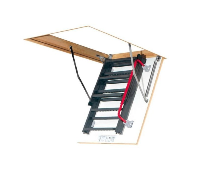 Scara metalica acces pod FAKRO LMK Komfort 60x120 H280 cm | Okazii.ro