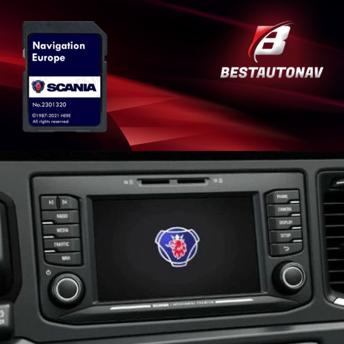 Card Original navigatie Scania Touchscreen Premium 7'' Europa 2023 ...