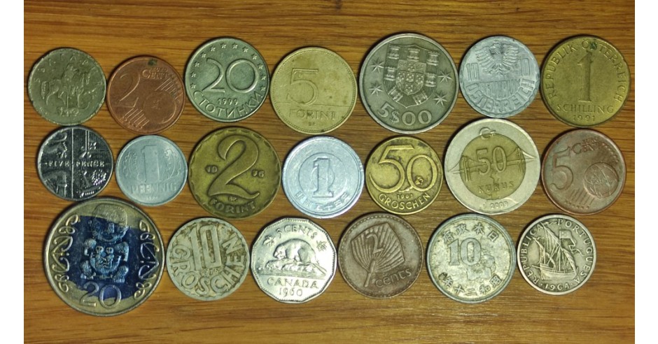 Start colectie incepatori - 20 monede diferite foarte frumoase din ...