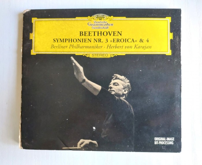 CD - Beethoven - Herbert von Karajan – Symphonien Nr. 3 "Eroica" & 4 | Okazii.ro