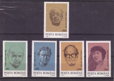 ROMANIA 1995 LP 1395 PERSONALITATI ROMANESTI DIN DIASPORA SERIE MNH ...