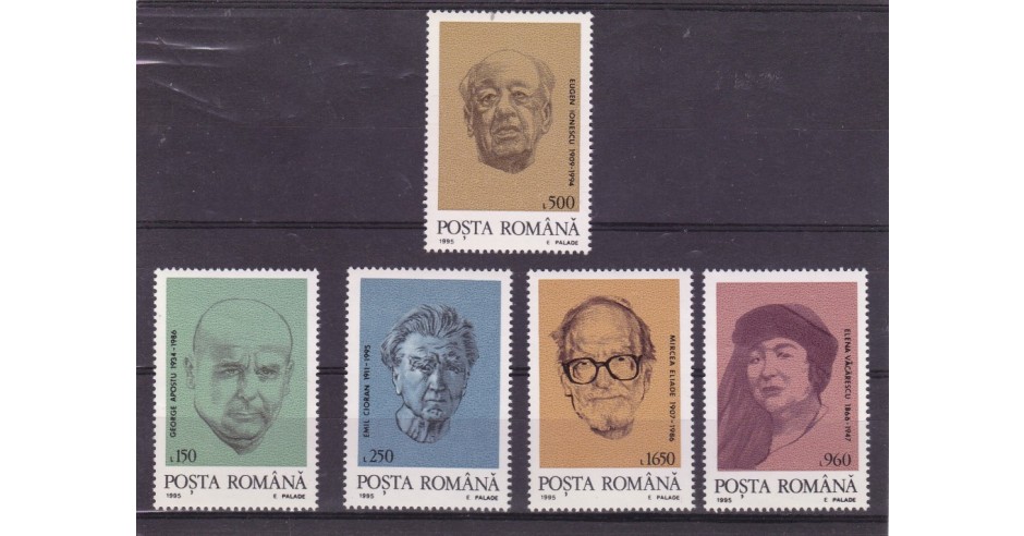 ROMANIA 1995 LP 1395 PERSONALITATI ROMANESTI DIN DIASPORA SERIE MNH ...