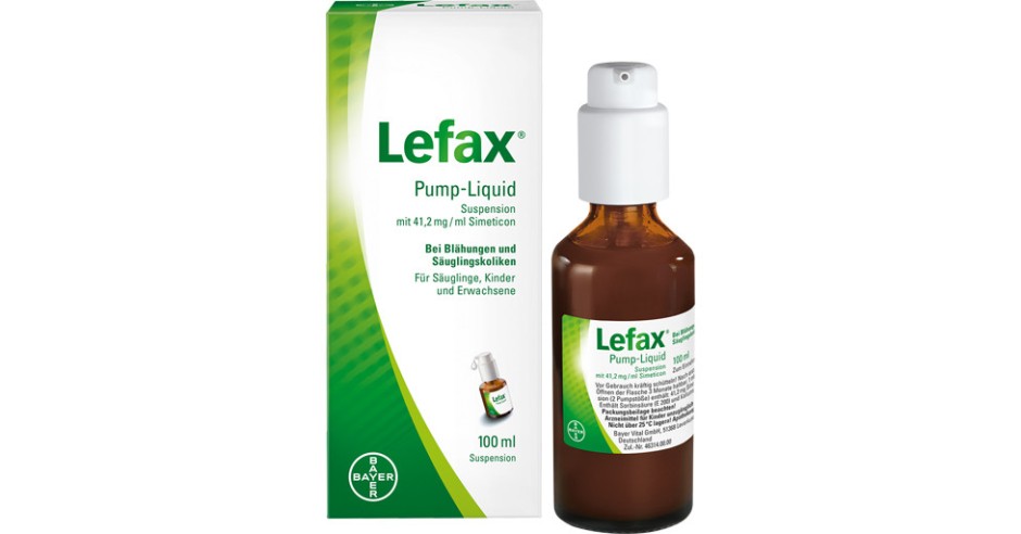 LEFAX Pump Liquid 100ml, Colici Bebeluși, Simeticonă, Tratament ...