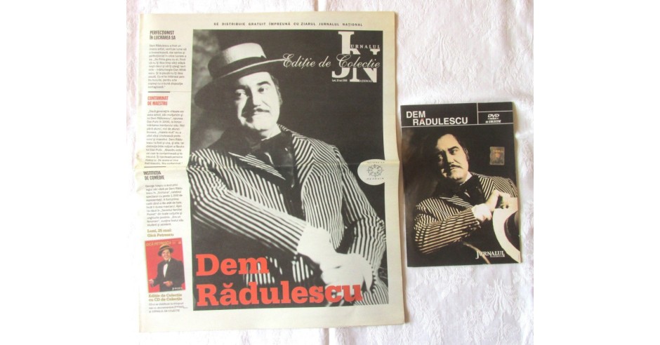 DEM RĂDULESCU DVD Colecție + Ziar JURNALUL NATIONAL 2009, Sigilat ...