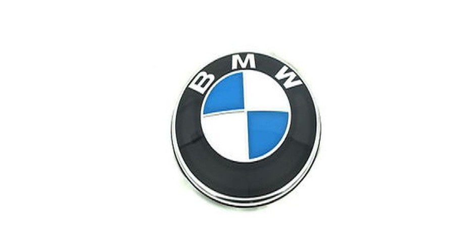 Emblema logo sigla capota portbagaj BMW 82 mm semn | arhiva Okazii.ro