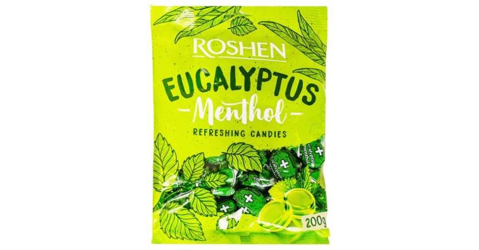 Dropsuri Roshen Eucalyptus, 200g, Gust de Eucalipt si Mentol, Dropsuri ...