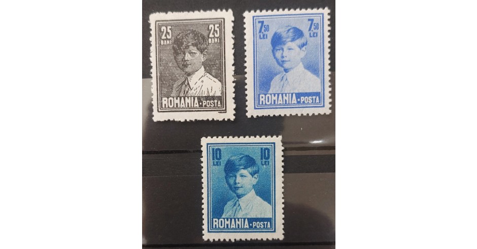 Romania 1928 - Mihai l,format mare cu filigran | arhiva Okazii.ro