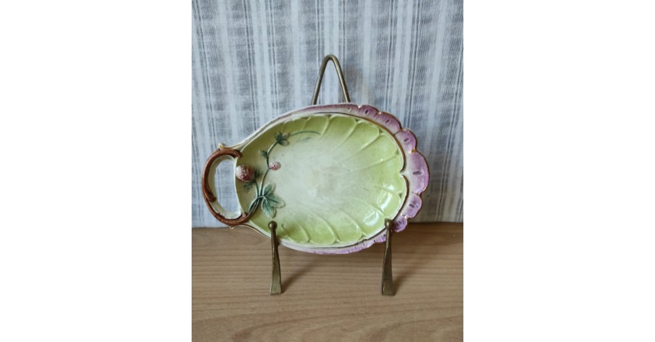 Vas mic vechi majolica, bomboniera/centru de masa | arhiva Okazii.ro