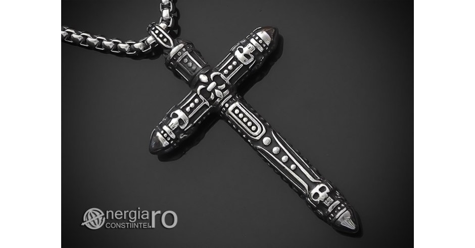 Pandant Amuleta Talisman Pandantiv Cruce Azteca INOX - cod PND210 ...