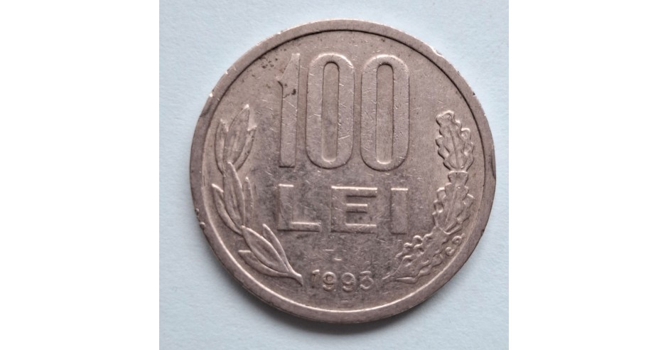 Moneda 100 lei 1993 circulata - 10 bucati cu pret total de 20 lei ...