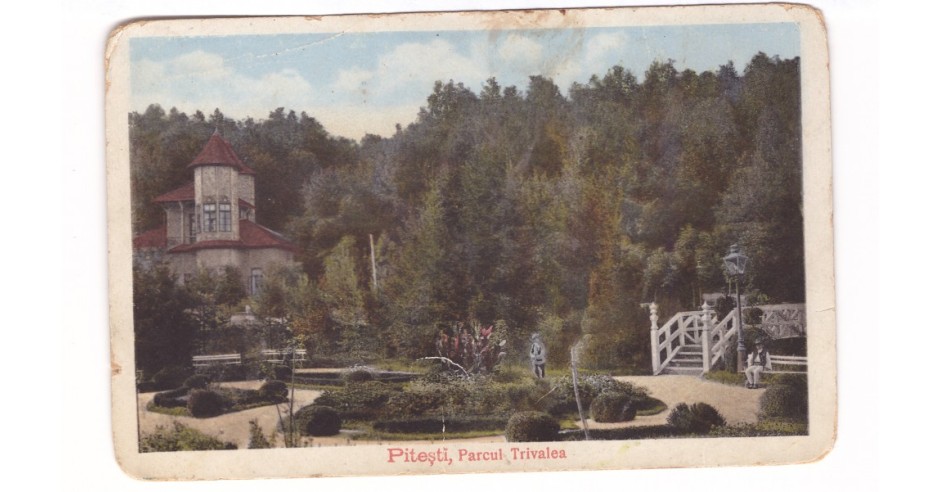 PITESTI-PARCUL TRIVALE-CARTE POSTALA CIRCULATA LA 1913 | arhiva Okazii.ro