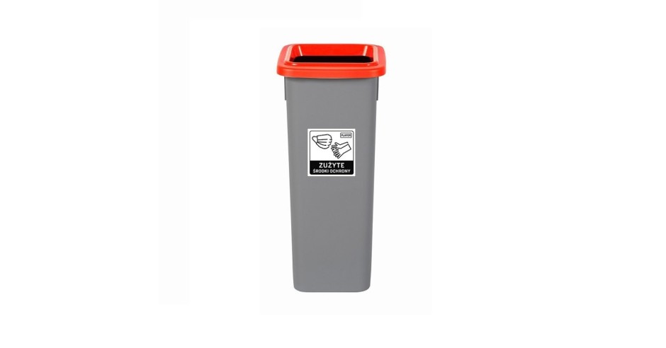 Cos Plastic Reciclare Selectiva, Capacitate 53l, Plafor Fit - Gri Cu ...