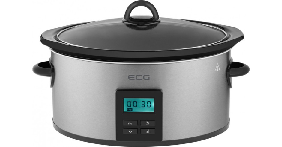 Oala electrica Slow cooker ECG PH 5510 Rider, 5.5 litri, 240 W, vas ...