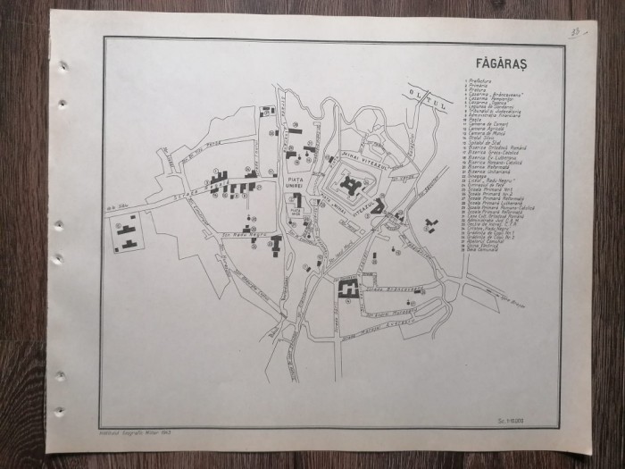 Harta Fagaras 1943 | Okazii.ro