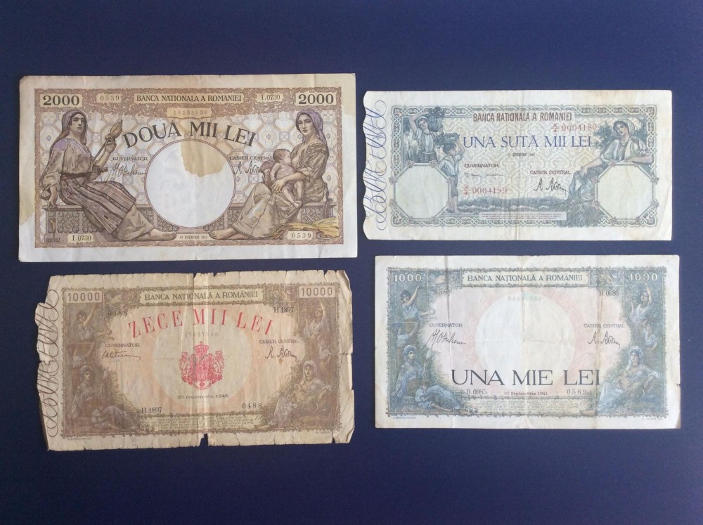 Bancnote Romania - Lot bancnote romane?ti - starea care se vede (25 ...