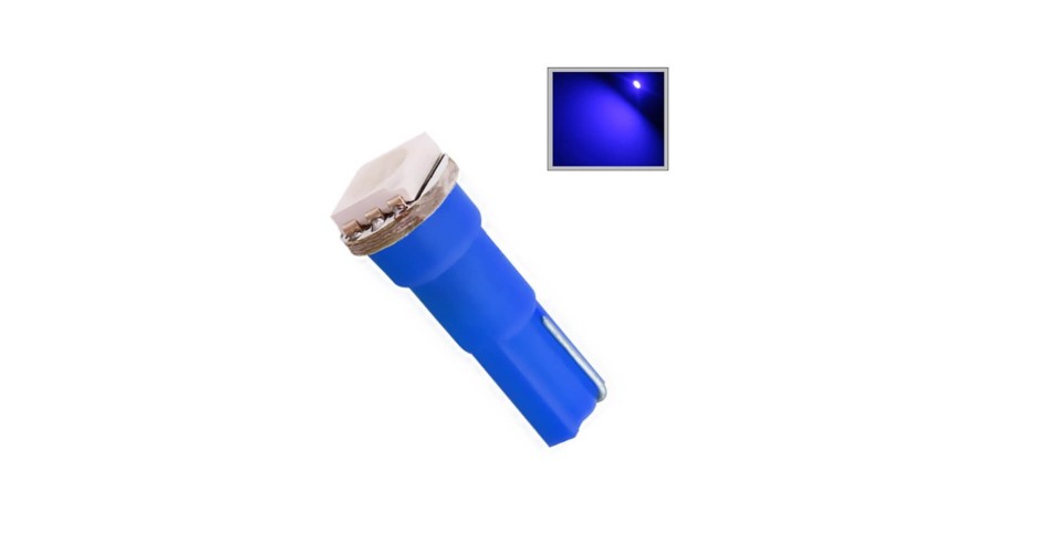 Led bec 1 smd soclu T5 pentru bord, de culoare albastru | arhiva Okazii.ro