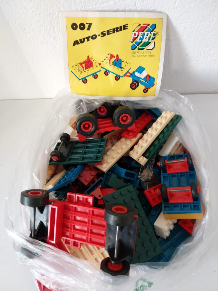 Joc vechi de constructie, marca PEBE 007 Auto Series DDR,PB, anii 70 ...