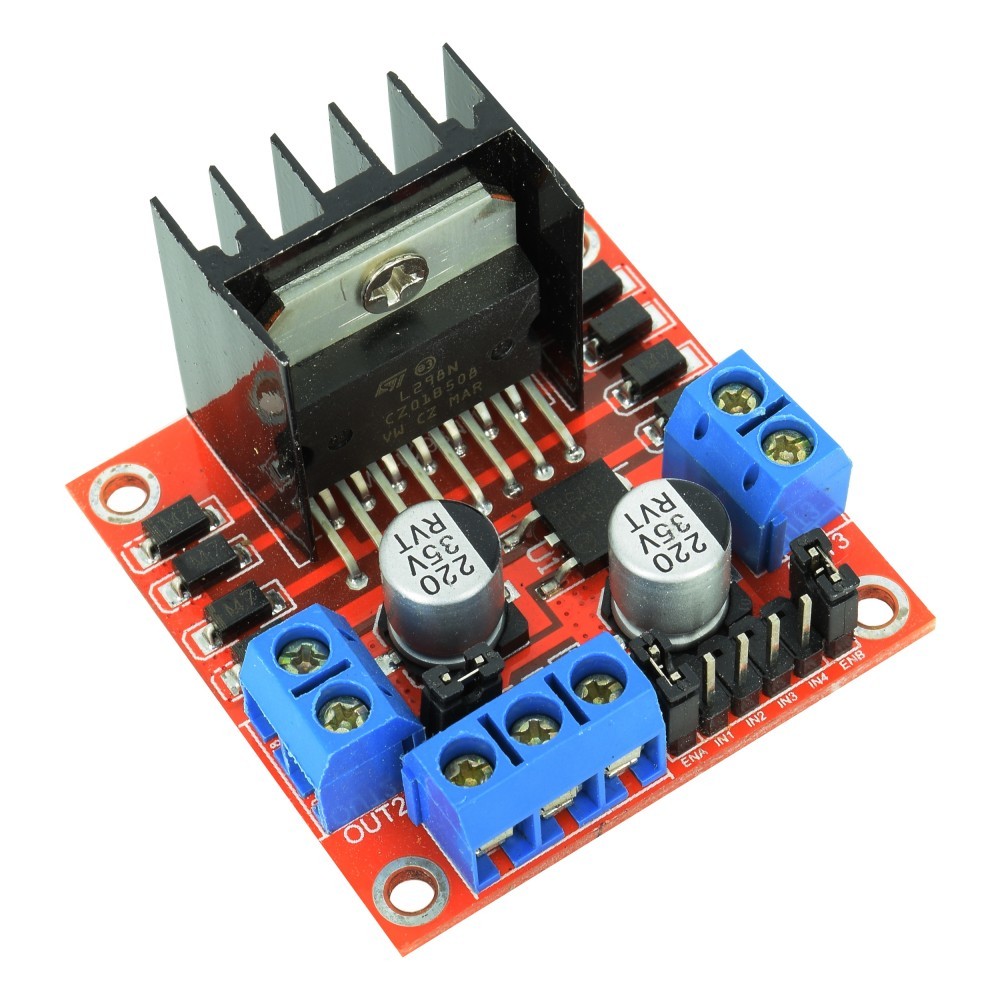 Modul cu Driver de Motoare Dual L298N Rosu motor DC Arduino / PIC / AVR ...
