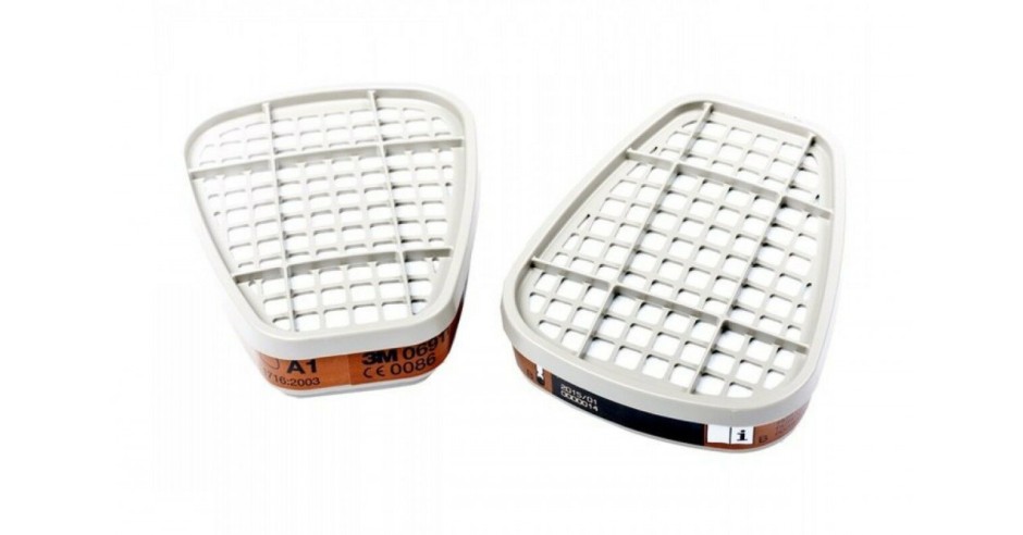 3M Set 2 Buc Filtru Vapori Organici A1 Pentru Masca Gaze 06911 | Okazii.ro