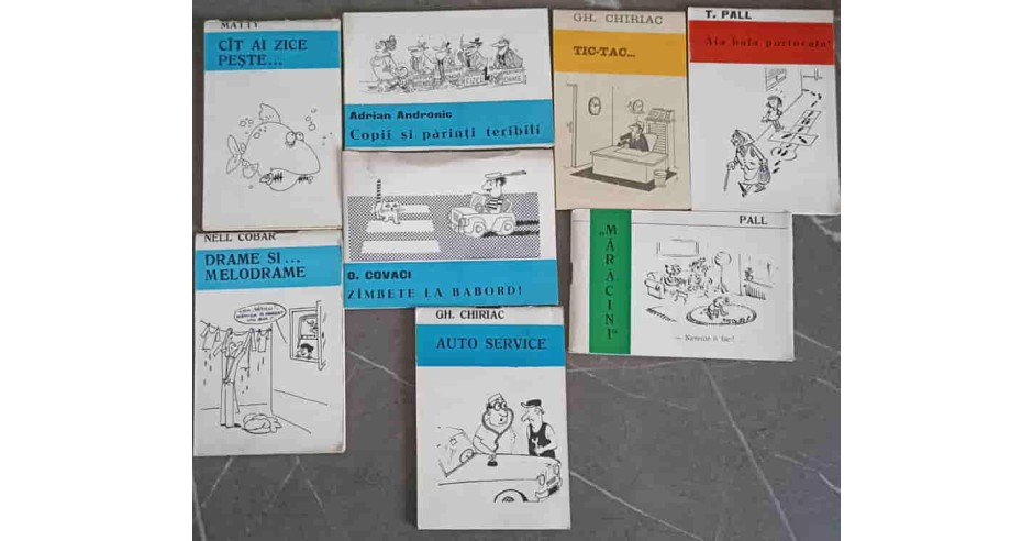 LOT 8 CARTICELE CU CARICATURI-GH. CHIRIAC, NELL COBAR, O. COVACI ...
