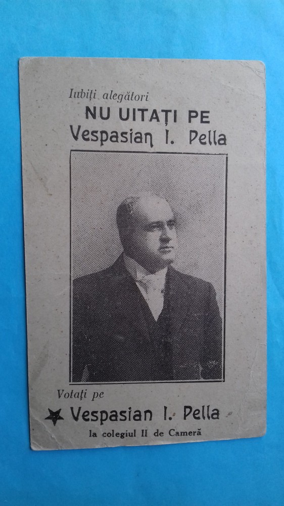 Iasi Vespasian Pella Profesor , jurist , diplomat Propaganda | arhiva ...