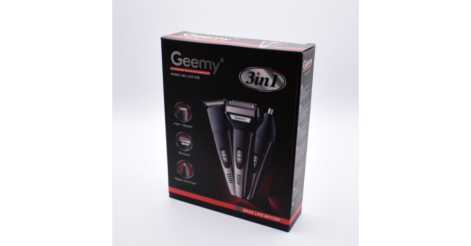Aparat de tuns ,barbierit si trimmer cu acumulator 3in1 Geemy GM-595 ...