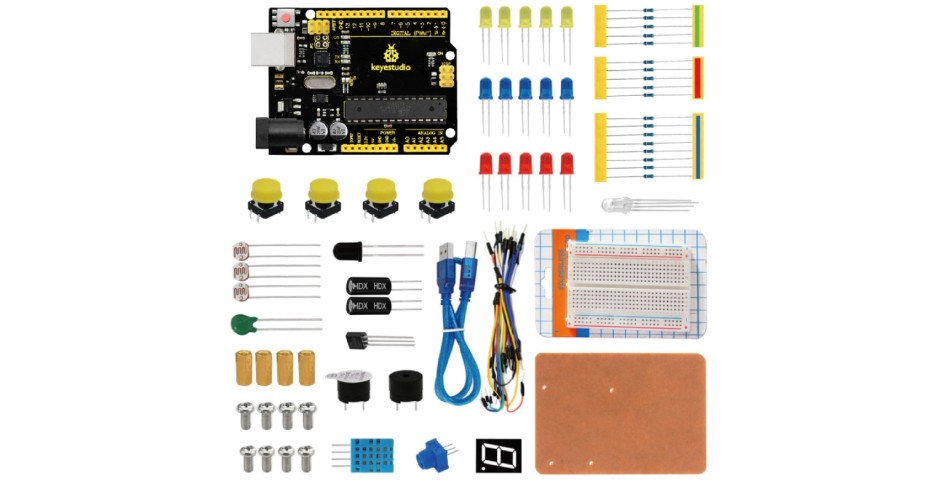 Kit start Breadboard si componente electronice pentru Arduino UNO R3, KS0070 | arhiva Okazii.ro