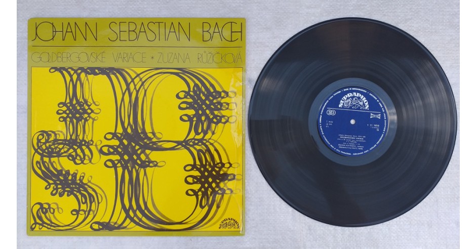 vinil disc muzica clasica Bach clavecin, casa discuri Supraphon Cehia ...