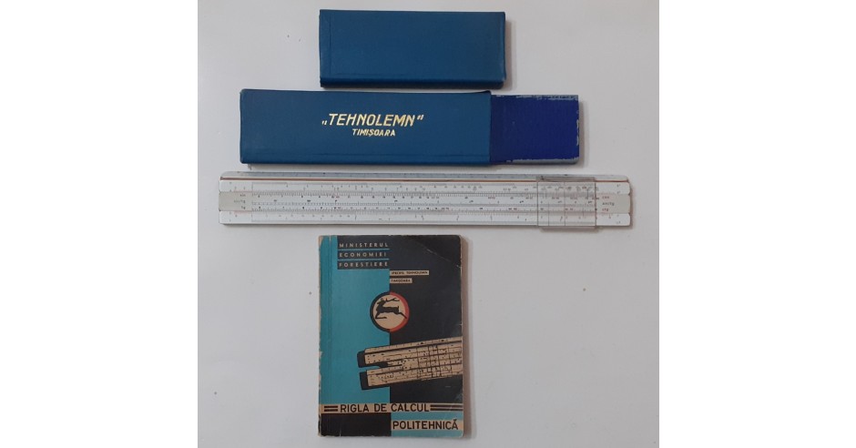 Rigla De Calcul Politehnica Tehnolemn Timisoara - Rigla +Etui + Instructiuni RAR | arhiva Okazii.ro