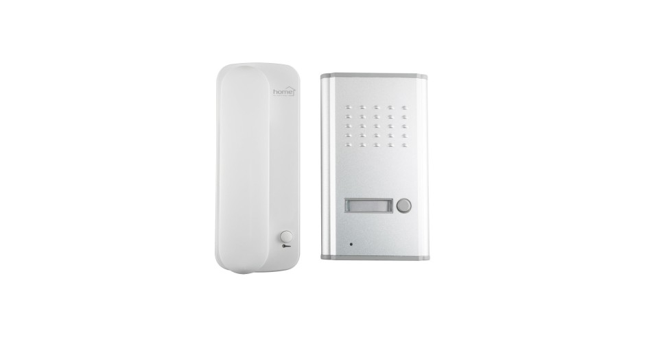 Interfon de poarta cu fir, 230v, tablita nume, iluminat led rosu ...