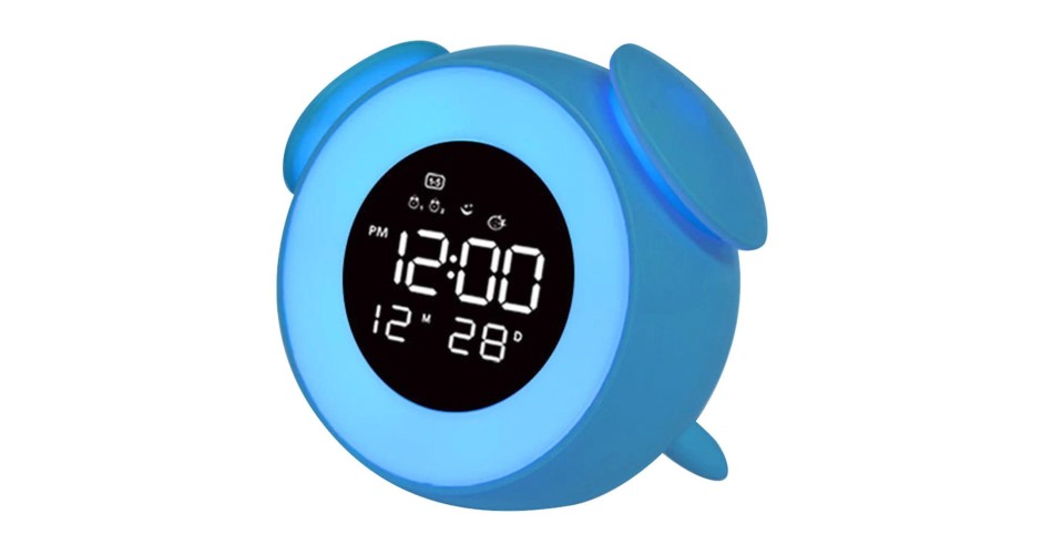 Ceas digital cu alarma de noptiera, LED, Control tactil, USB ...