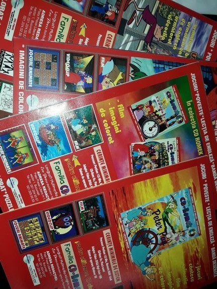 Lot 4 reviste din Colectia FAMILIA CD-ROMEK-Ed.ERC PRESS-Folosite,fara ...