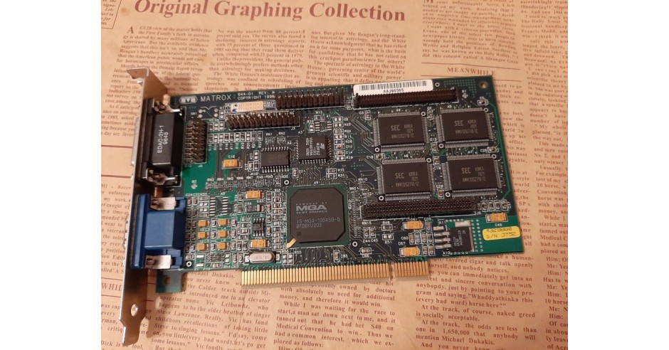 Placa video colectie PCI Matrox Mystique 4Mb | arhiva Okazii.ro