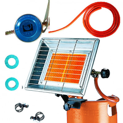 Set incalzitor gaz, arzator butelie, radiator, ceramic, 3000w ...
