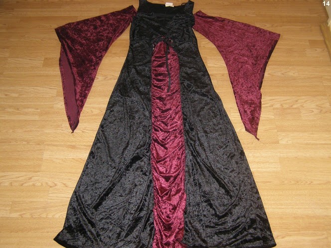 costum carnaval serbare rochie medievala contesa pentru adulti marime M ...
