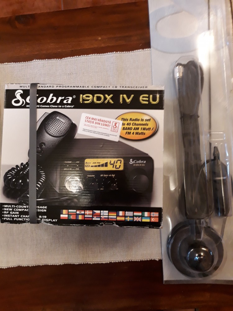 Statie Emisie Receptie Cobra 19DX + Antena Cobra 300w | arhiva Okazii.ro