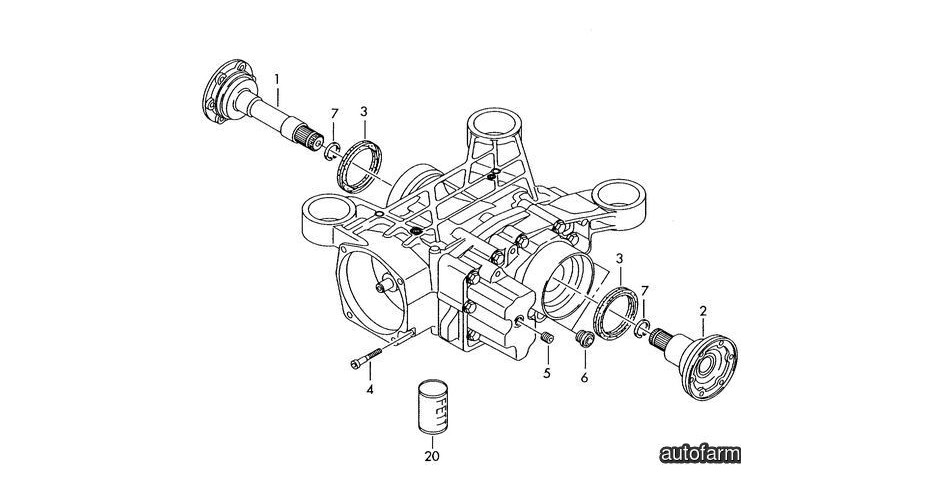 Flansa planetara grup spate Vw Tiguan 4x4 VW OE 01Z525356 | arhiva ...