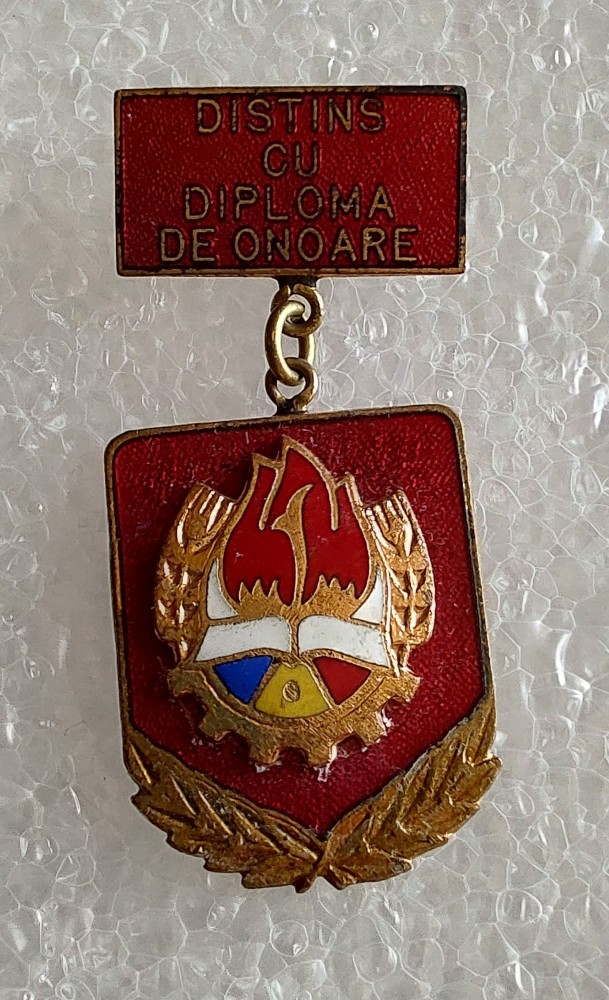 Insigna - medalie pionieri - Distins cu diploma de onoare | arhiva ...