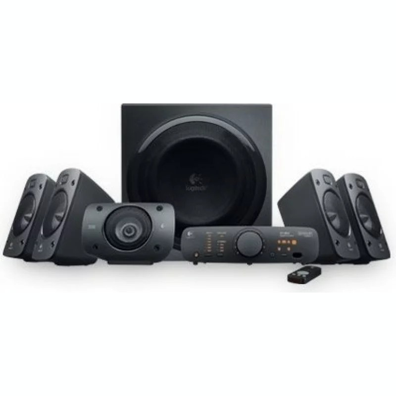 BOXE LOGITECH 5.1 RMS: 500W (4 x 67W 1 x 165W 1 x 67W) telecomanda ...
