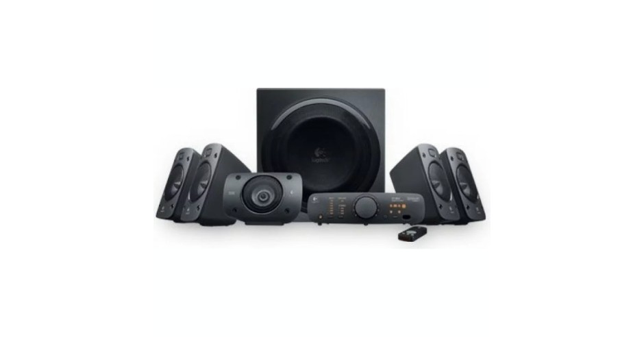 BOXE LOGITECH 5.1 RMS: 500W (4 x 67W 1 x 165W 1 x 67W) telecomanda ...